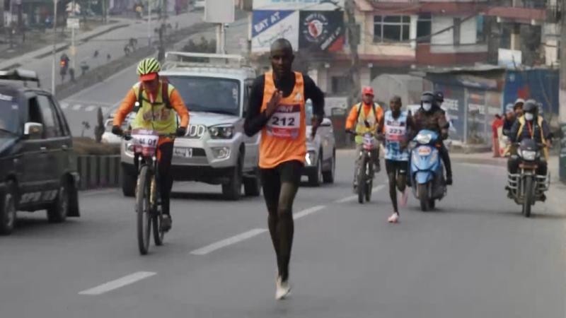 Headline Nepal : Online News Portal | Runner Kenyan Wins Pokhara Marathon